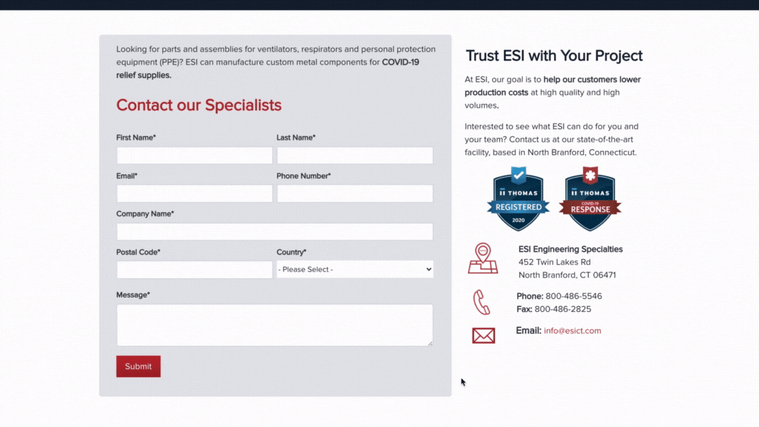 The Must Haves On Your Company s Contact Us Page With Examples 